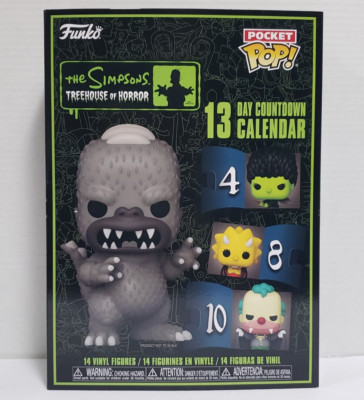 THE SIMPSONS Treehouse of Horror Funko Pocket POP! 13 DAY Calendar w ...