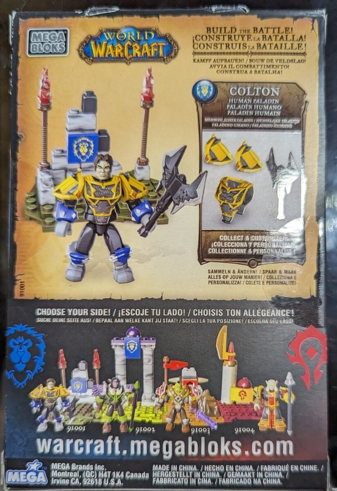 NIB Mega Bloks World of Warcraft 28 Piece Toy Set Ages 8+ #91001 COLTON ...