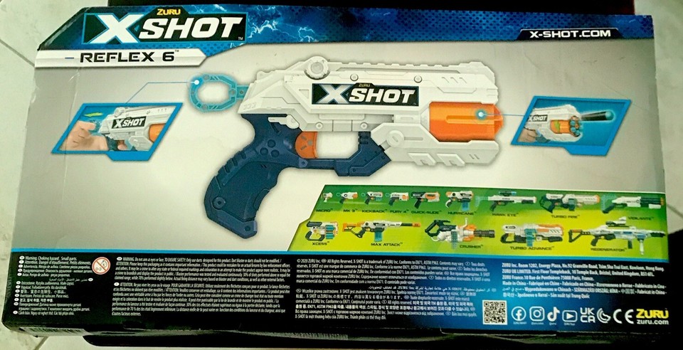 ZURU XShot Excel Reflex 6 - 16 Foam Dart Blaster | eBay