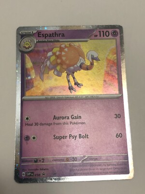 Pokemon Card SVP Promo Cosmo's Holographic Espathra 010 Near Mint | eBay