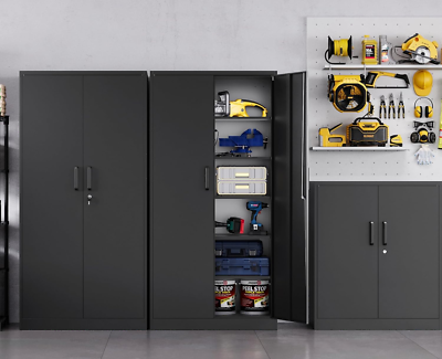 Black Garage Storage Cabinets
