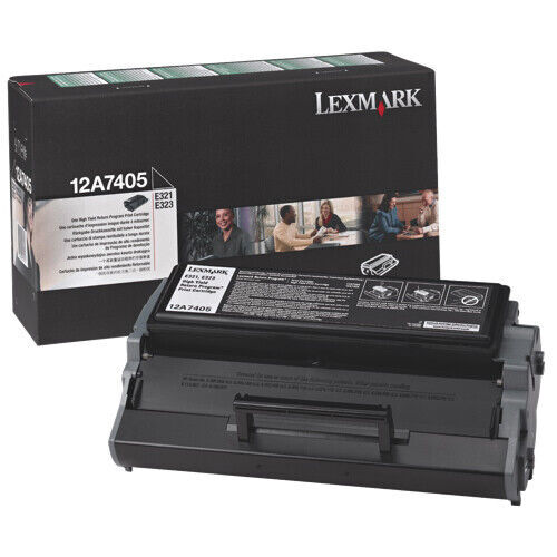 Toner Lexmark 12A7405 7373621 Original Neuf Noir 6000 Pages Pour E321 E323 | eBay