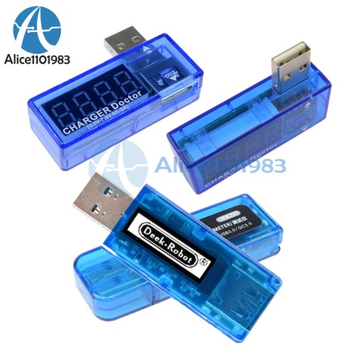 USB3.0 Charger OLED Voltage Current Meter Tester Battery Capacity Power ...