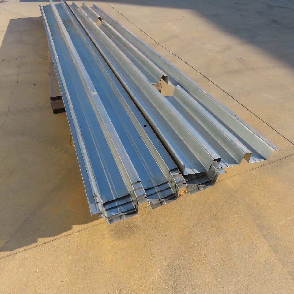 24" Wide Galvanized Steel V-Decking Panels 196" Long Lot Of 11 | eBay