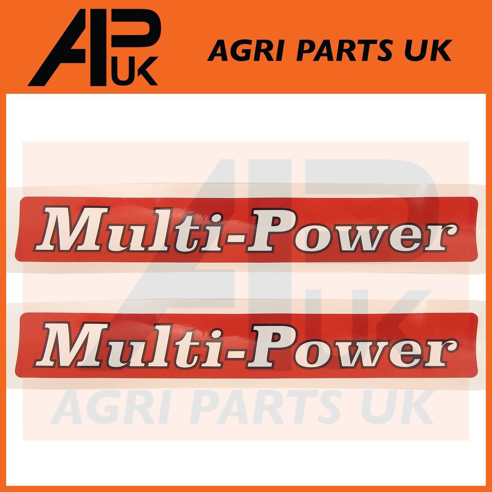 2x Multi Power Decal Sticker for Massey Ferguson 135 140 148 165 175 ...