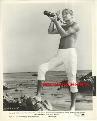 VINTAGE Kaz Garas BEEFCAKE WITH CAMERA ON BEACH '67 Publicity Portrait ...
