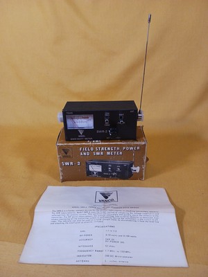 Clean Vintage VANCO SWR-2 Power Meter & Standing Wave Bridge NOT TESTED ...