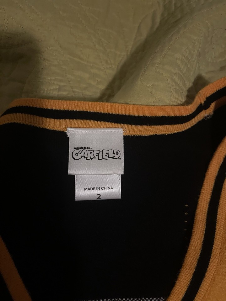 Garfield Button Up Cardigan Big Tall 2 Hot Topic Womens Pockets Read ...