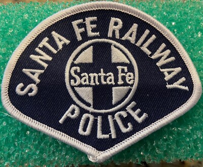 Patch- Vintage Santa Fe Railroad Police (ATSF) #22368 -NEW- Free Ship ...