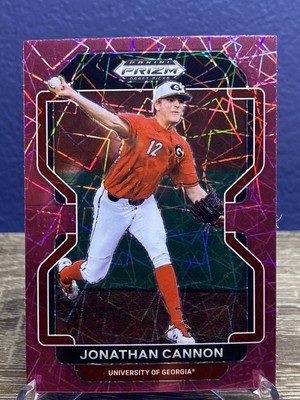 Jonathan Cannon 2022 Panini Prizm Draft Picks Neon Pink Velocity ...