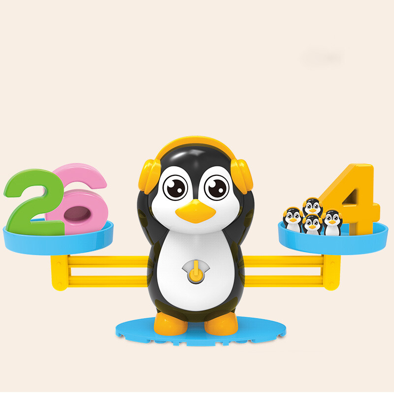 Montessori Math Toy Digital Monkey Balance Scale Number Board Game Kids ...