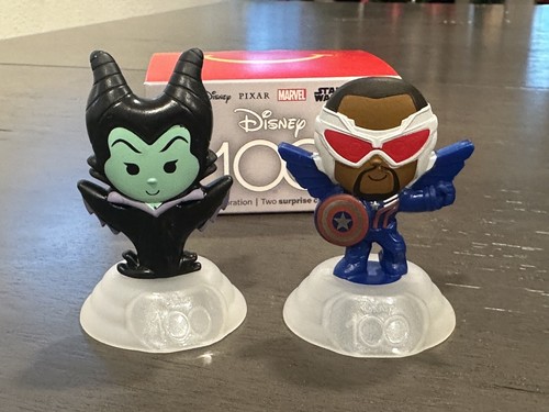 Disney 100 MCD Happy Meal Toy #29 Maleificent/Captain America | eBay