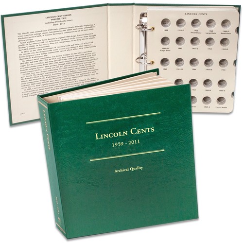 1959-2011 Lincoln Cent Coin Album Volume 2 Memorial Cents Littleton ...