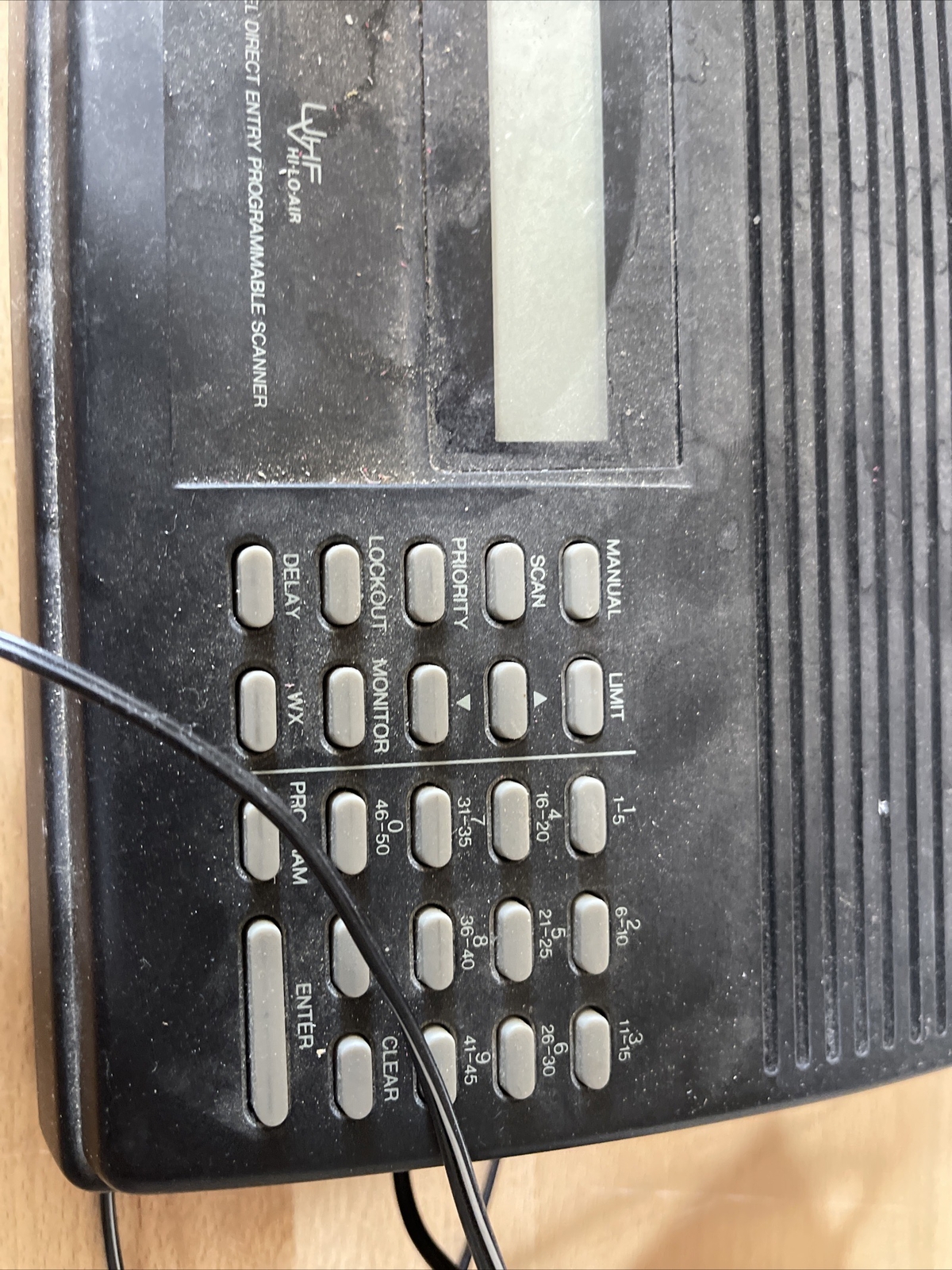 Realistic Pro 2028 UHF VHF Hi Lo Police Fire 50 Channel Programmable ...