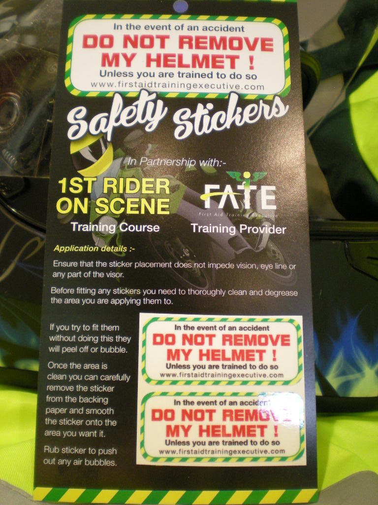Crash Helmet Safety Stickers DO NOT REMOVE MY HELMET | eBay