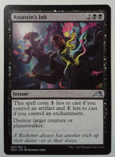 Assassin's Ink *Uncommon* Magic MtG x1 Kamigawa Neon Dynasty | eBay