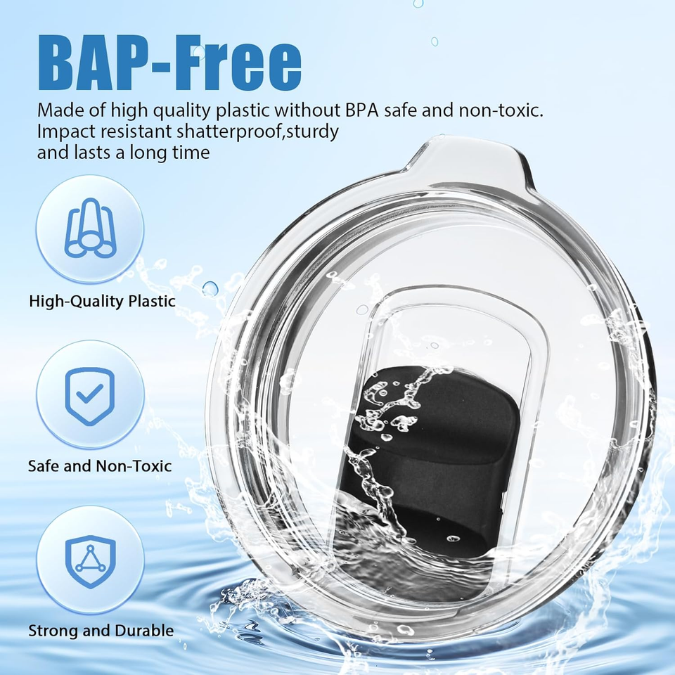 Tumbler Lids for Yeti, 20 oz Magnetic Replacement Tops for 20 oz ...