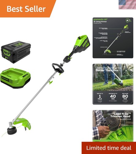 Lightweight Brushless 60V String Trimmer with Attachments - Eco ...