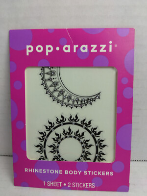 Pop • arazzi ~ 2 Rhinestone Body Stickers Body Designs 1 Sheet | eBay