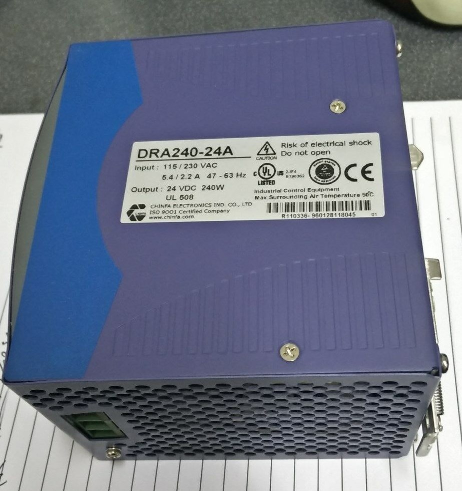 Lutze Dra240-24a 24 VDC 10 Amp 240 Watt Power Supply 722-781 DRA24024A ...