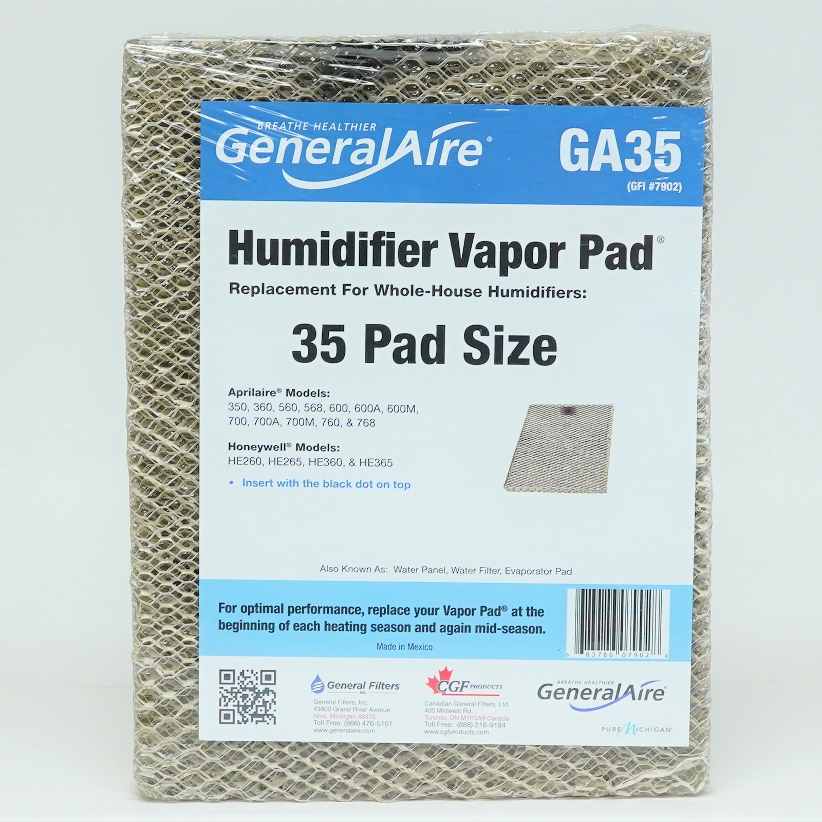 35-2 2PAK #35 for Aprilaire A35 Humidifier Water Panel Pad Filter ...