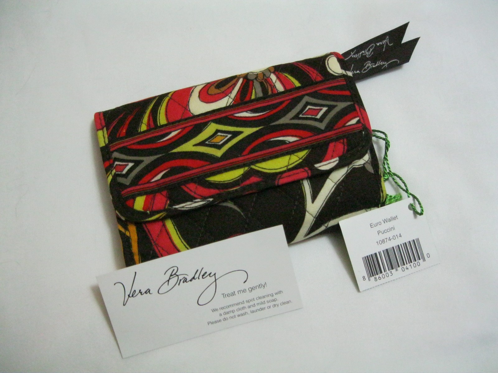 Vera Bradley PUCCINI Euro WALLET Tri-Fold COIN for PURSE Tote BACKPACK ...