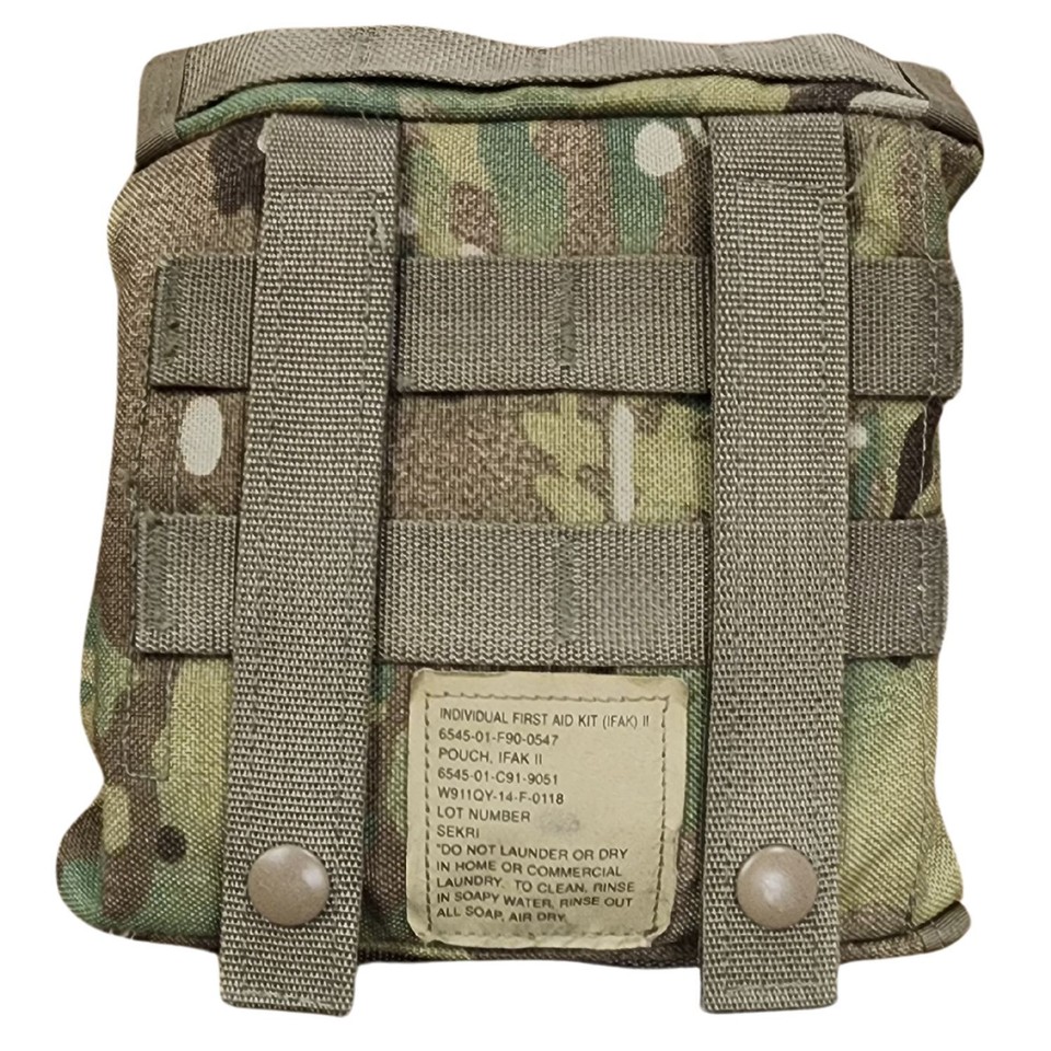Used Serviceable Multicam/OCP/Scorpion MOLLE First Aid IFAK Pouch ...