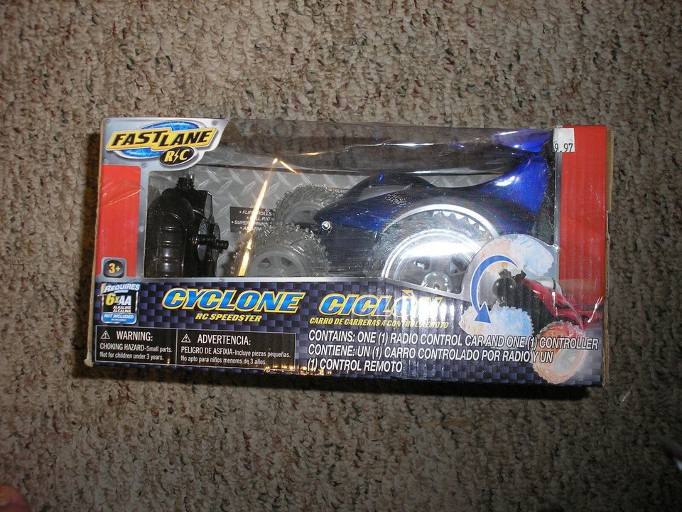 NEW Sealed Fast Lane R/C Cyclone Speedster Remote Control Stunt Car ...