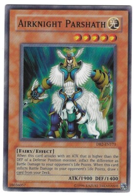 YUGIOH - AIRKNIGHT PARSHATH - DARK BEGINNING 2 - SUPER RARE - MINT ...