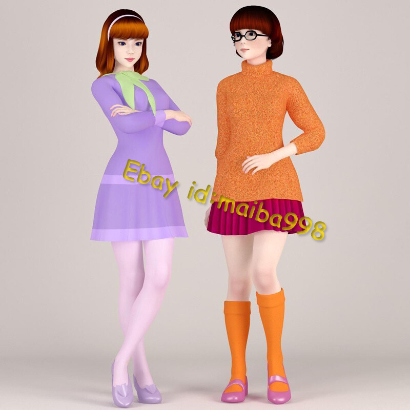 Daphne Velma 3D Print GK Figure Model Kit Unpainted Unassembled GK 1/8 ...