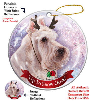 Up to Snow Good Ornament - Wheaten Scottish Terrier | eBay