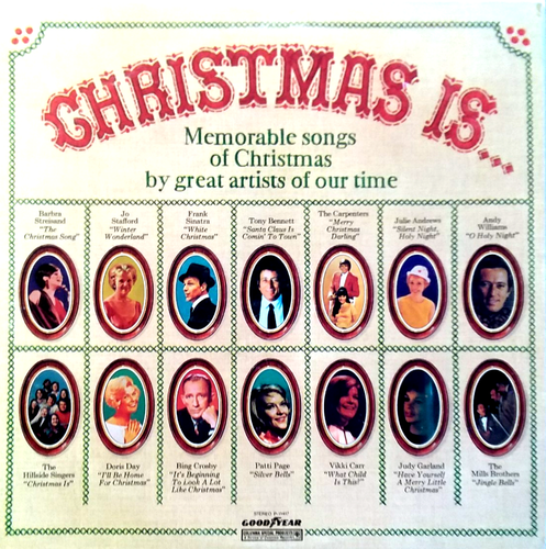 VARIOUS ARTISTS - Christmas Is- Vinyl LP 1972 CBS Frank Sinatra Barbra ...
