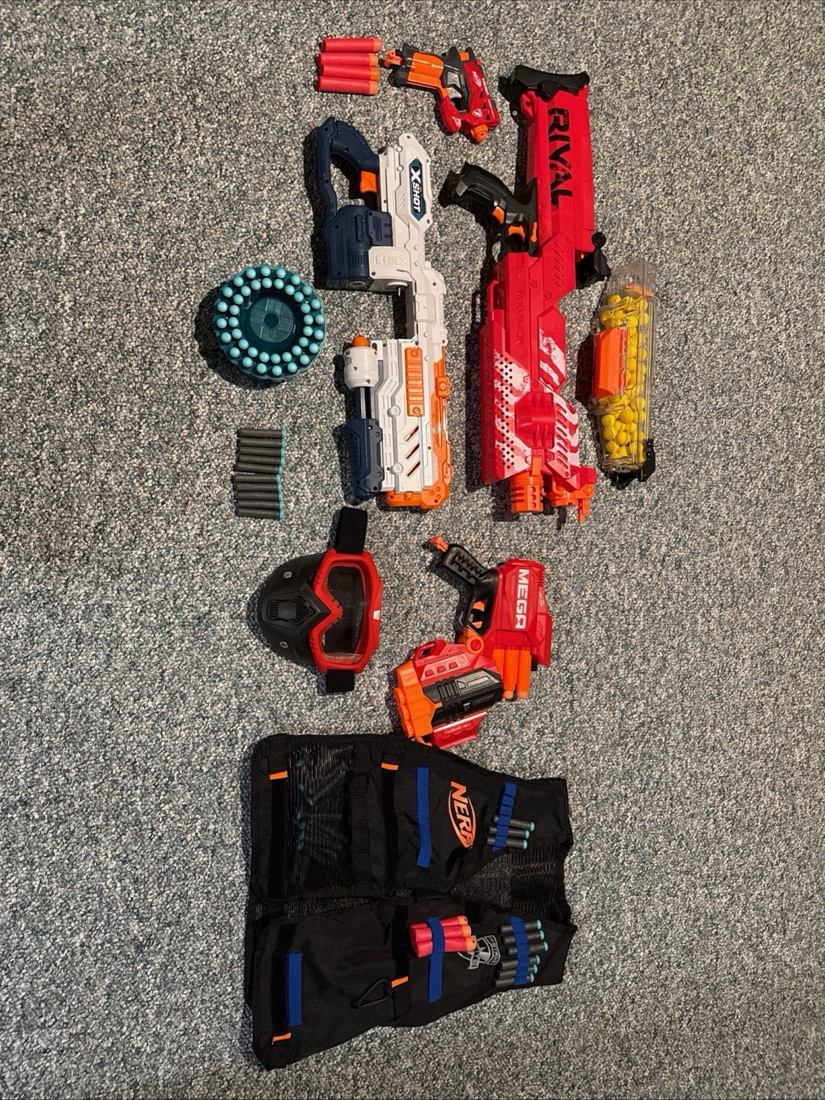 Assortment Of Different Nerf Guns With Vest And Mask | eBay