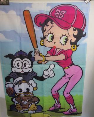 Betty Boop Garden Yard House Decor Flag Holiday Base Ball Summer Pudgy ...