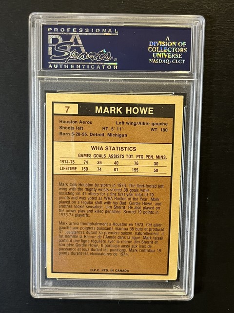 1975-76 O-Pee-Chee WHA - #7 Mark Howe (RC) for sale online | eBay