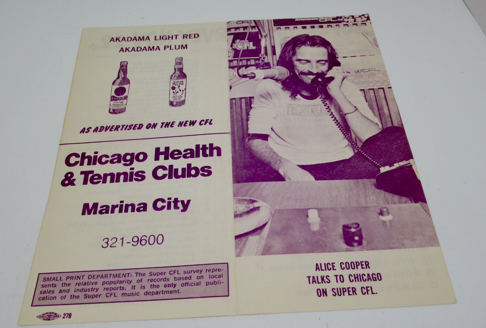 WCFL Super CFL Survey Chicago NOV 22, 1975 #1 Jefferson Starship Red ...