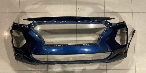 Front Bumper Cover Blue 2019-2020 Hyundai Santa Fe SE/SEL/Plus 86511 ...