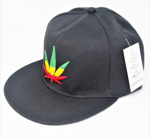 Black Green Yellow Red Pot Leaf Marijuana Cannabis Weed Embroidered ...