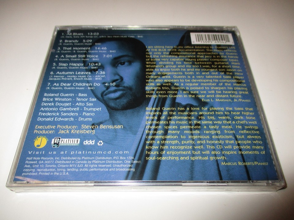 Roland Guerin - Live At The Blue Note CD 2003 NEW 801074490427| eBay