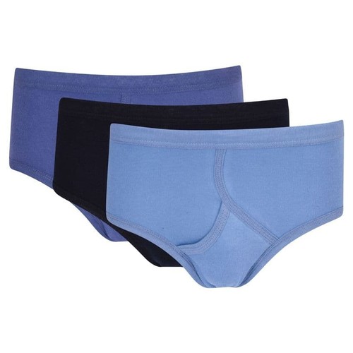 3 Pairs Mens Y Fronts Interlock Cotton Briefs Underpants Blue Pants ...