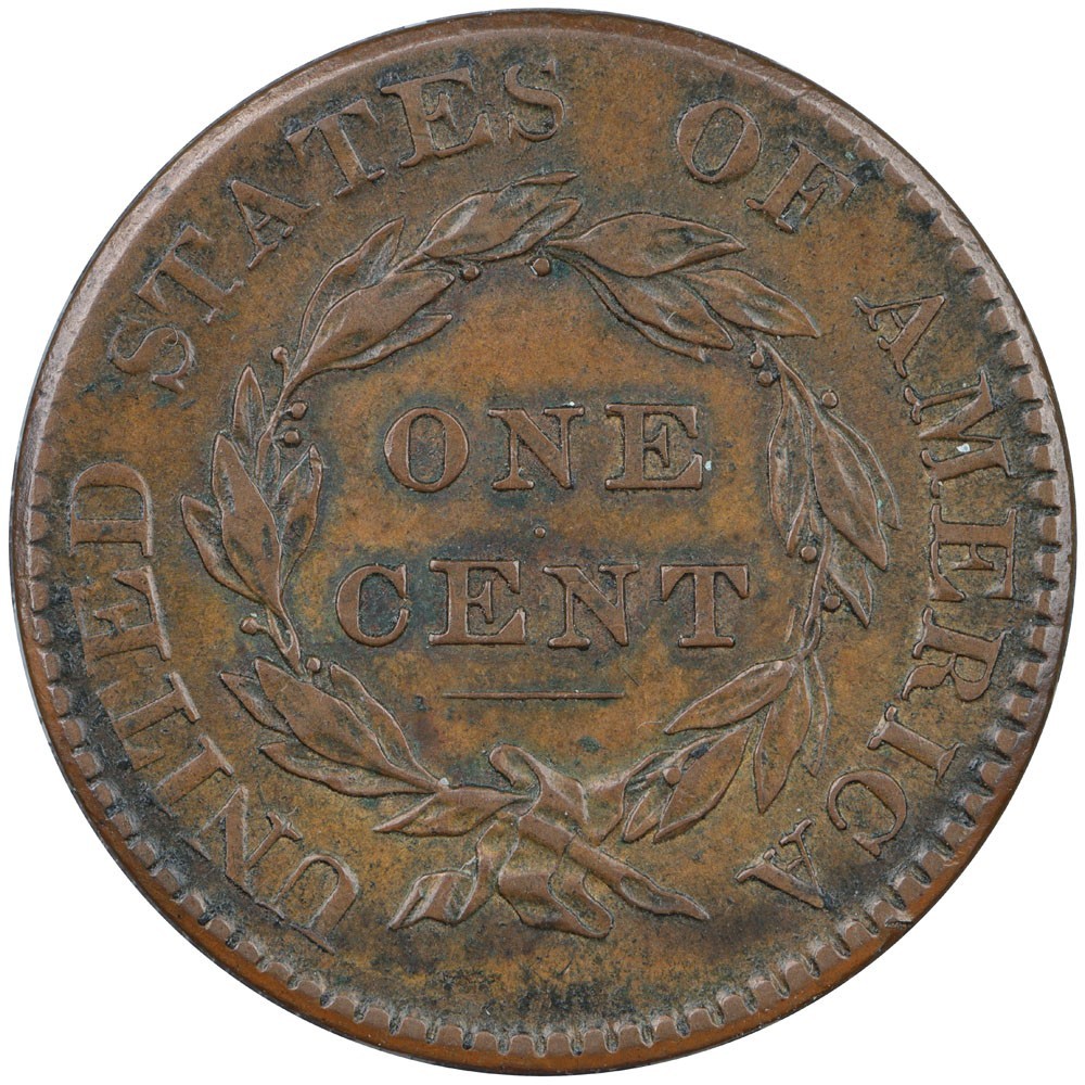 1825 N-3 Coronet Large Cent R3 DWMD Collection Grellman ThirtyFive MDS ...