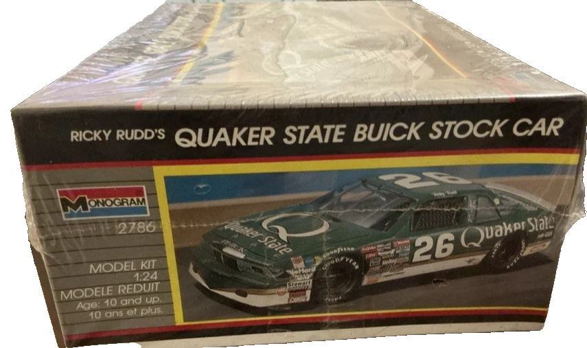 VINTAGE 1989 Monogram Ricky Rudd's Quaker State Buick Stock Car #2786 ...