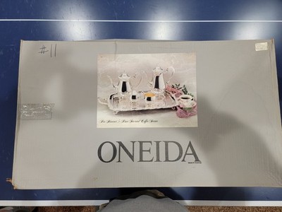 ONEIDA Du Maurier Silverplate 5-Piece Tea and Coffee Set with Tray | eBay