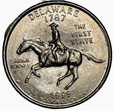 1999 P Delaware state Quarter spitting horse Circulated Ungraded | eBay