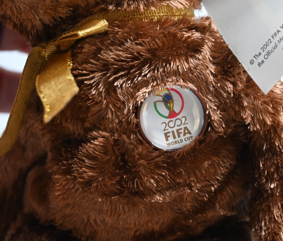 FIFA World Cup Argentina BEAR Champion W/Flag Nose 2002 TY Beanie ...