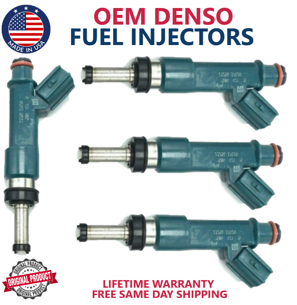 NEW x4 OEM DENSO Fuel Injectors For 2012 13 2014 2015 Toyota Prius Plug ...