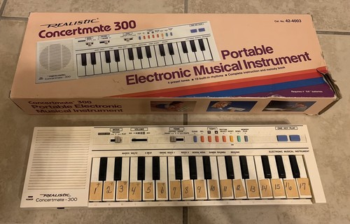 VTG REALISTIC CONCERTMATE 300 KEYBOARD ELECTRONIC TANDY RADIOSHACK ...