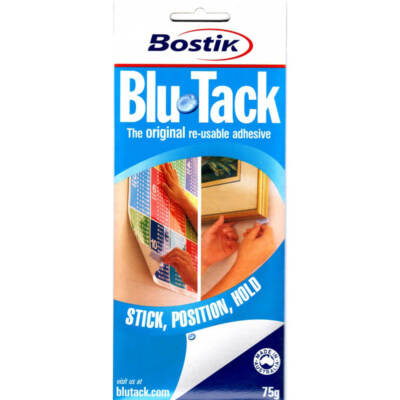 Bostik Blu Tack Multipurpose Reusable Adhesive 75g Box of 10 High ...