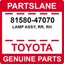 Toyota Genuine OEM 81580-47070 Lamp ASSY RR RH 8158047070 for sale ...