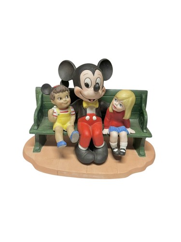 Disney Mickey Mouse Porcelain Collectible Figure First Trip Kids Park ...